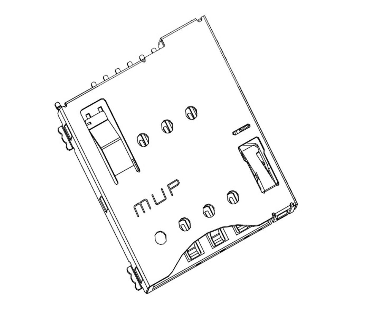 MUP-C7801-2 - MUP | Push-Push Nano Sim Connector 7Pin | Evelta